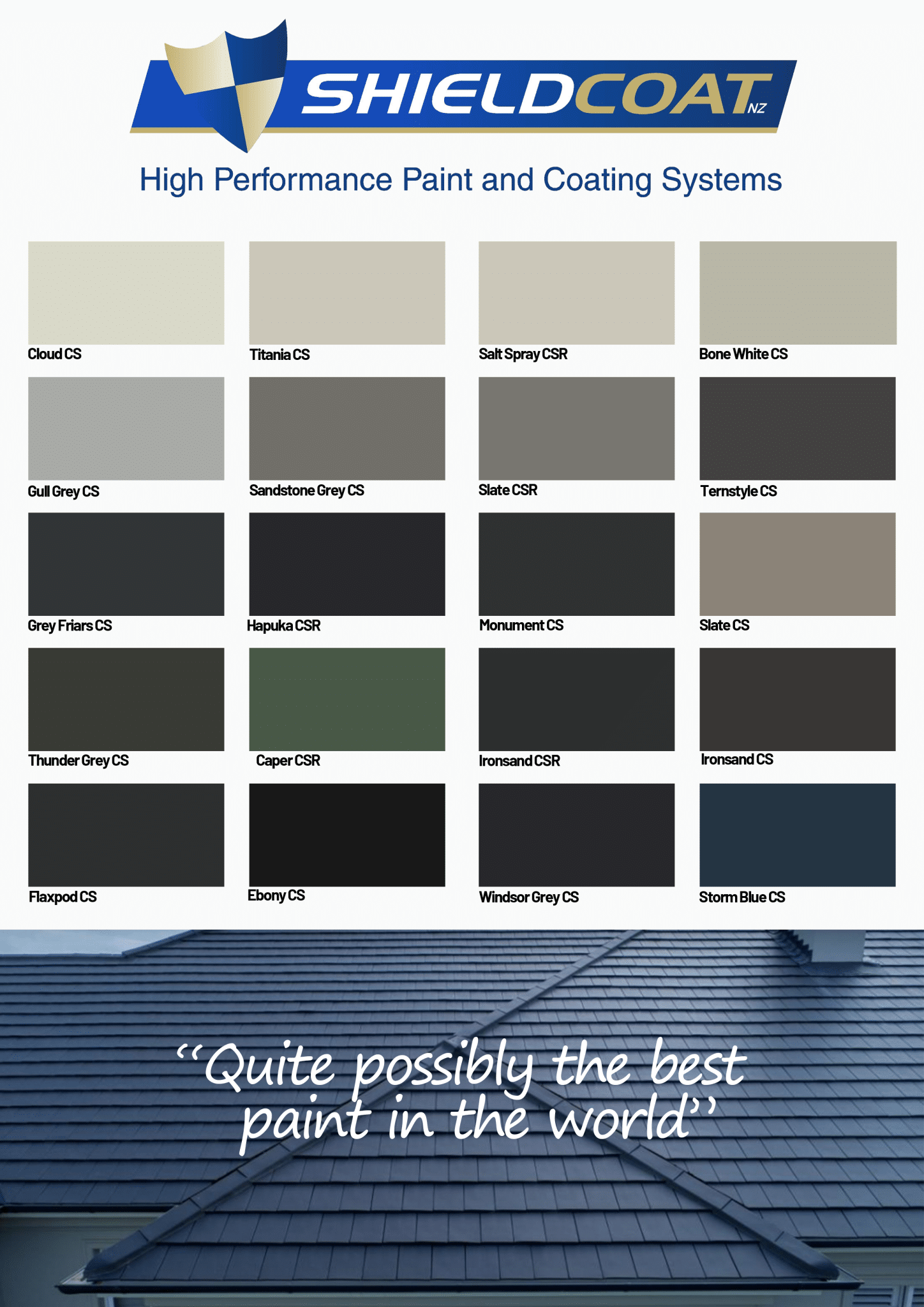 Colour Chart - Shieldcoat NZ