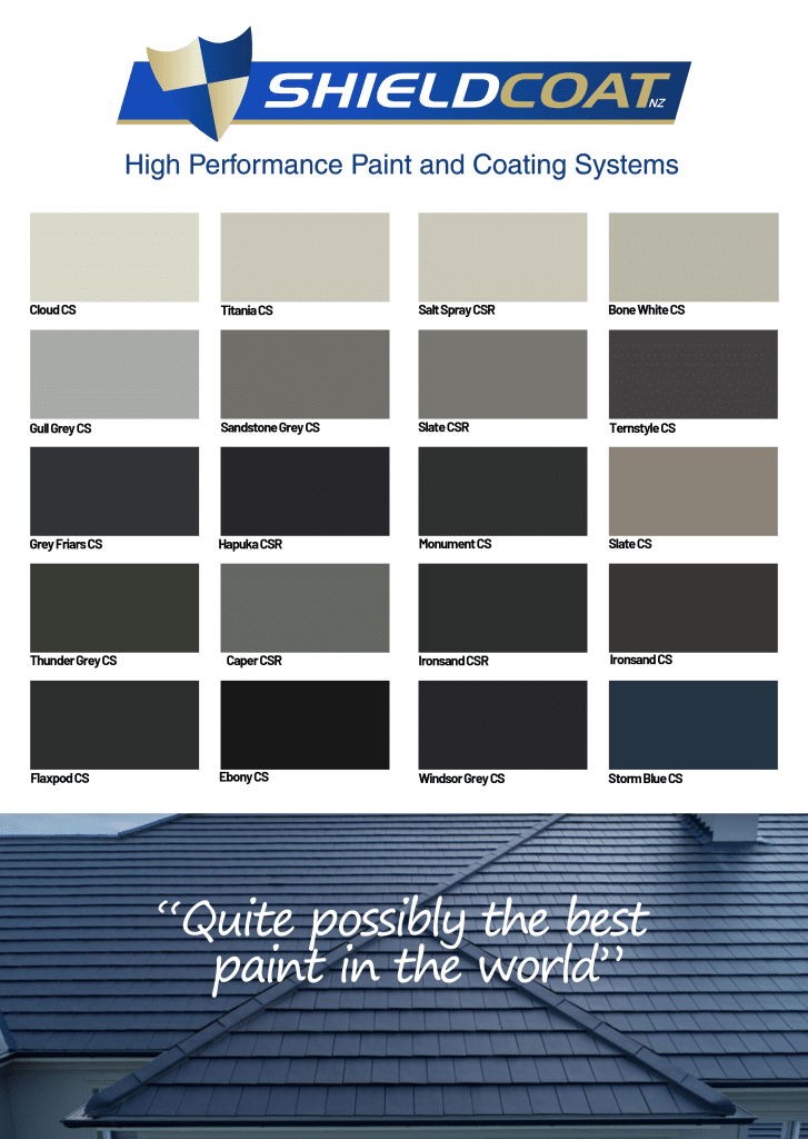 Colour Chart - Shieldcoat NZ