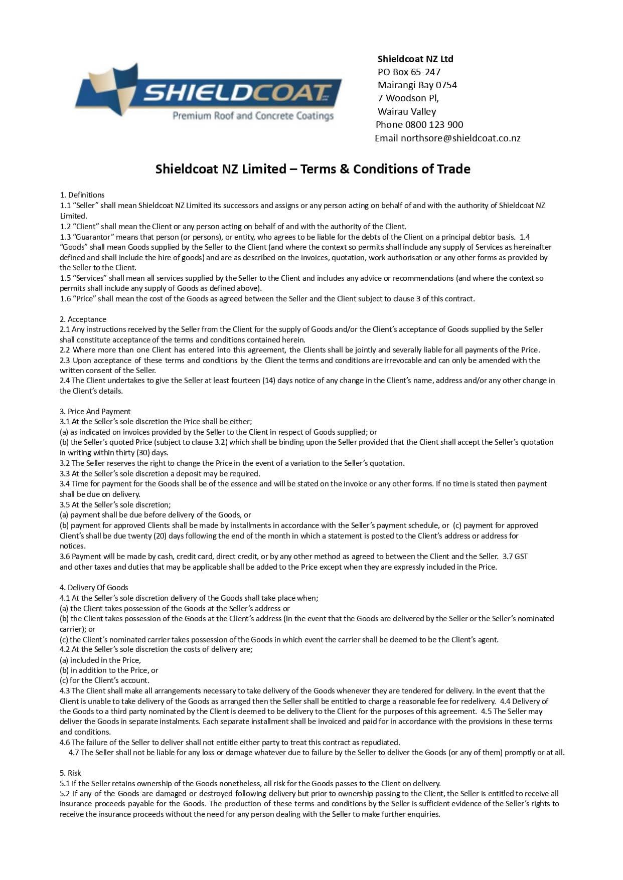 Trade Registration - Shieldcoat NZ